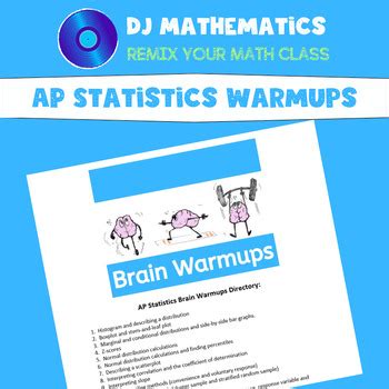 AP Statistics Curriculum Review Daily Warm Up Exercises By DJ Mathematics