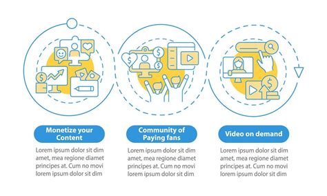 How To Earn Money From Subscription Blue Circle Infographic Template Data Visualization With 3