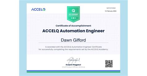 dawn ford on linkedin certified accelq automation engineer this digital credential was