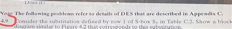 Solved Consider The Substitution Defined By Row 1 ﻿of S Box