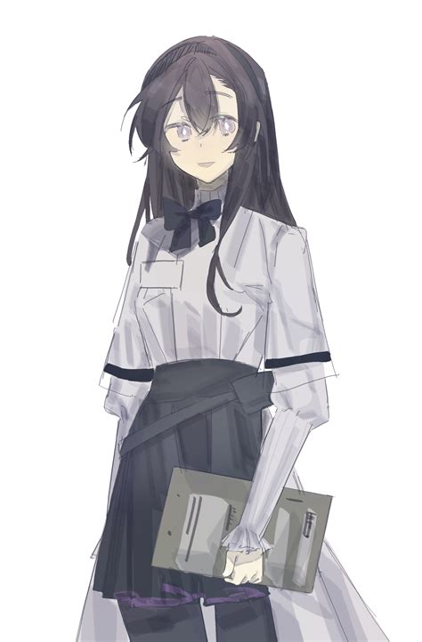 Priestess Arknights Arknights Highres Girl Bow Bowtie Brown Hair Cowboy