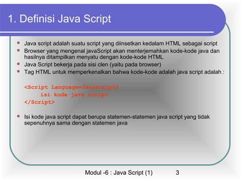 Modul Javascript1 PPT