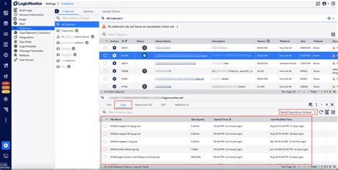 Managing Collector Logs Logicmonitor