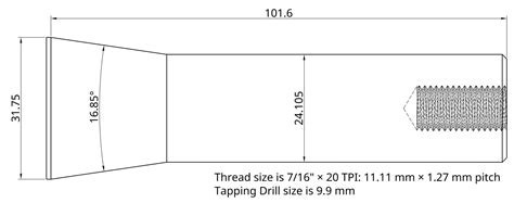 Standard Taper Dimensions At Estelle Caruso Blog