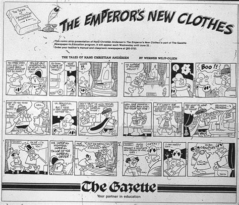 Sunday Comics Debt The Emperors Nude Clothes