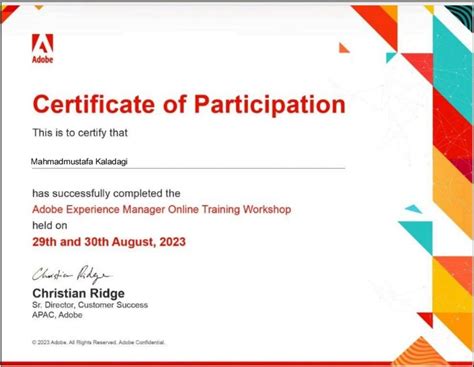 Mahmadmustafa M Kaladagi On Linkedin Completed Adobe Experience Manager Training