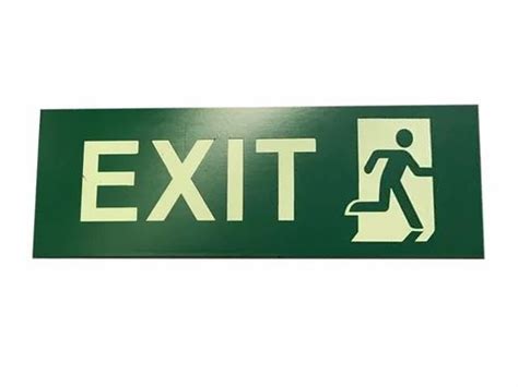 Vinyl Safety Exit Signage At ₹ 200piece In Chennai Id 4073742212