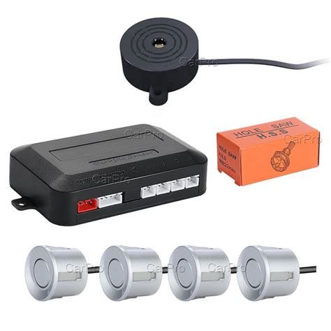 Carpro 12v 22mm Car Parking Sensor Kit Universal 4 Sensors Buzzer