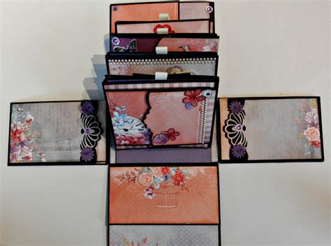 Explosion Box Mini Album Tutorial Pdf Video Tutorial Etsy