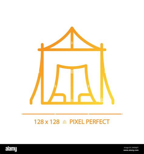 Desert Bedouin Tent Gradient Linear Vector Icon Stock Vector Image And Art Alamy