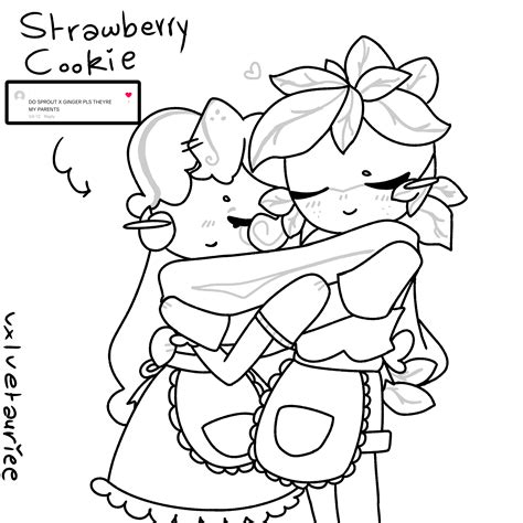 Sprout X Ginger Mentioned Aaaaa Strawberry Cookies Dandy Character Art