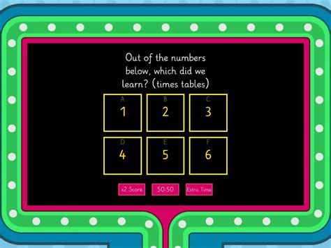 What Have We Learned In Maths Gameshow Quiz