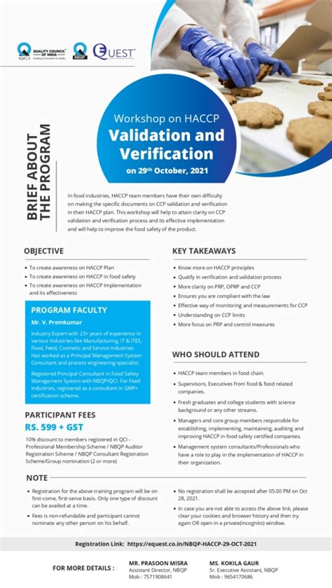 Virtual Workshop On Haccp Validation And Verification Consultants Consortium Of Chennai