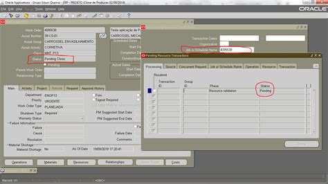 Concurrent Close EAM Work Orders Oracle Mosc