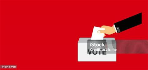 투표함에 투표용지를 넣는 손 선거 투표 투표 용지를 상자 슬롯에 넣습니다 투표에 대한 스톡 벡터 아트 및 기타 이미지 투표 Referendum 가입서 Istock