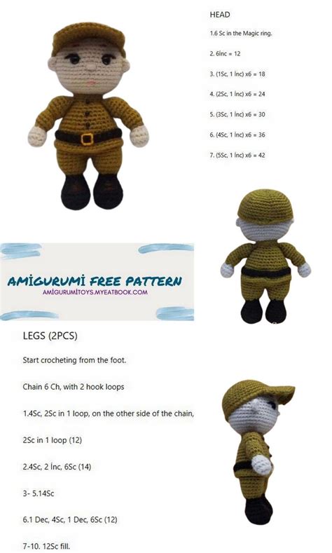 Amigurumi Big Soldier Free Pattern Artofit