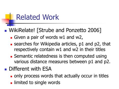 Ppt Computing Semantic Relatedness Using Wikipedia Based Explicit Semantic Analysis Powerpoint