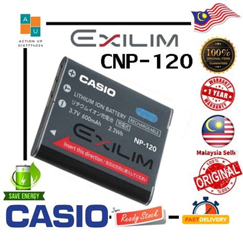Casio Np Rechargeable Lithium Ion Battery Original Shopee Malaysia