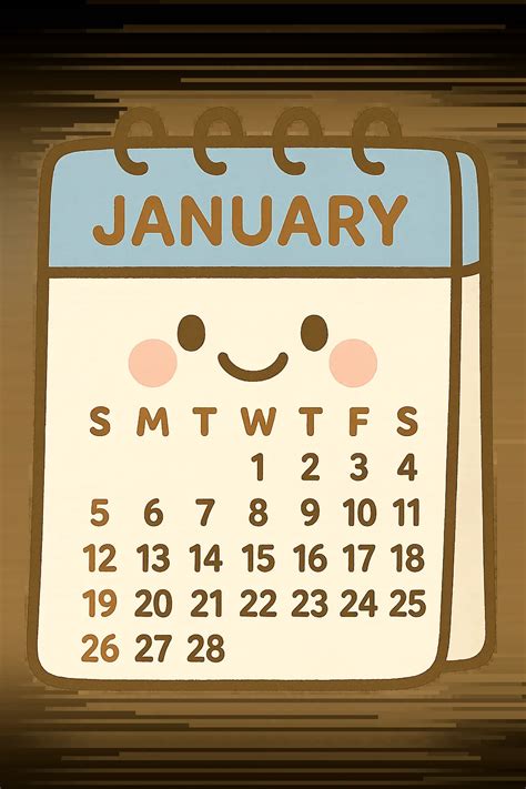 かわいい1月カレンダー ｜ai百科「シンテリ」で調べる語句・イラスト