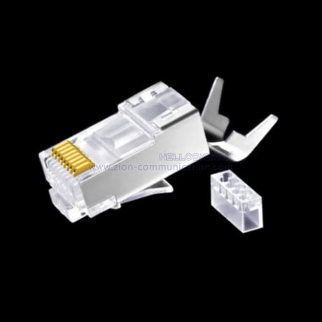 CAT7 FTP Fix Tail Clamp 8P8C FTC 145 RJ45 Connector From China Manufacturer ZION COMMUNICATION