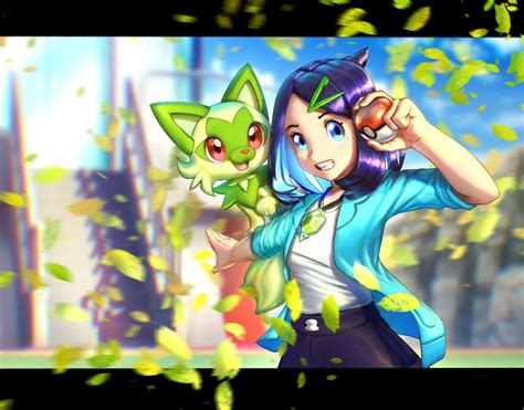 Troppo on Twitter: "Liko and Sprigatito! #PokemonHorizons # ...