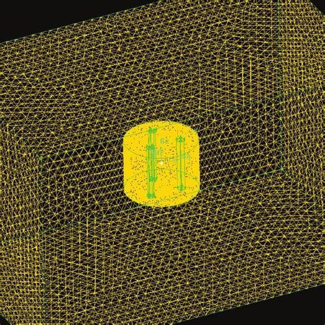 2d Mesh Around Turbine Rotor And Blades Download Scientific Diagram