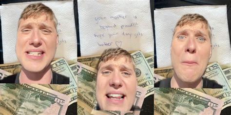 Customer Leaves Server A Sweet Note And A Generous Tip After He Lied To Them About A Personal