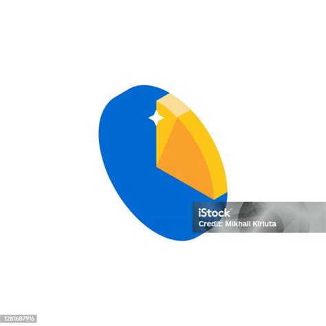 아이콘 색상 차트 흰색 배경에 격리 된 그래프 비즈니스 지표 아이콘입니다 벡터 Eps10 3차원 형태에 대한 스톡 벡터 아트 및