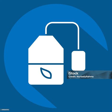 아이콘 티백 2 차 기호와 관련이 있습니다 긴 그림자 스타일 심플한 디자인 편집 가능 간단한 그림입니다 녹차 0명에 대한 스톡 벡터 아트 및 기타 이미지 Istock