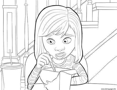 Riley Anderson Inside Out Coloring Page Printable
