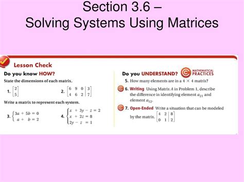 PPT Efficient System Solution With Matrices PowerPoint Presentation Free Download ID