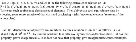 Solved Let Rdenote The Set Of Positive Real Numbers Define