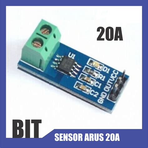 Jual Acs712 20 Ac Dc Sensor Arus Acs712 20a Hall Current Sensor Module