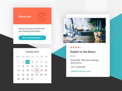 Booking Widget Booking Widget Widget Design