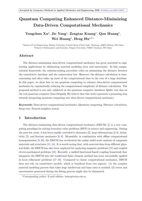 Pdf Quantum Computing Enhanced Distance Minimizing Data Driven