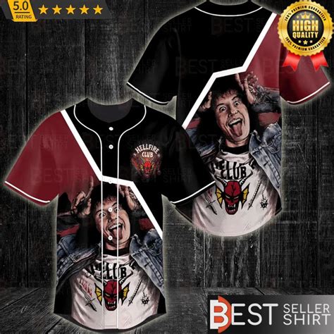Eddie Munson Demon Horns Stranger Things Baseball Jersey Tee Best Seller Shirts Design In Usa
