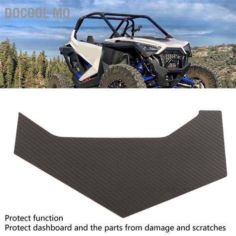 Docool Mo Utv Dashboard Trimคาร์บอนไฟเบอร์น้ำหนักเบาเรียบพื้นผิวสำหรับpolaris Rzr Pro Xp 2021