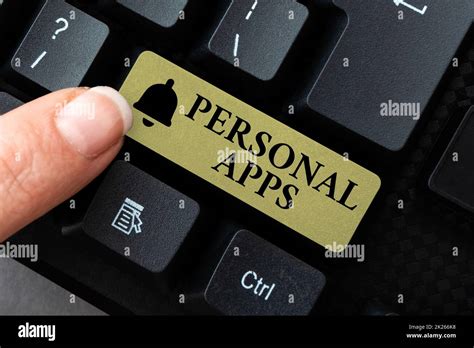 Text Showing Inspiration Personal Apps Concept Meaning Organizer