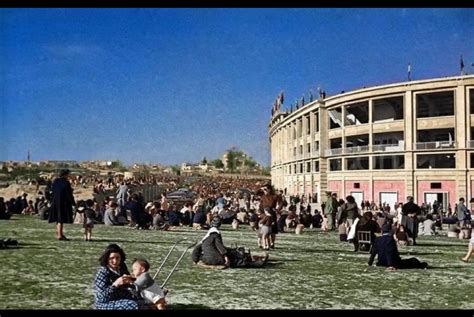 تصویری از محوطه برنابئو در 1950 میلادی طرفداری