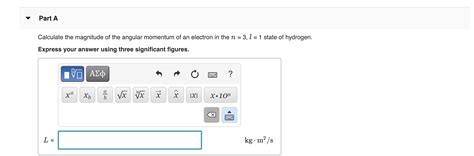 Solved Part A Calculate The Magnitude Of The Angular Chegg
