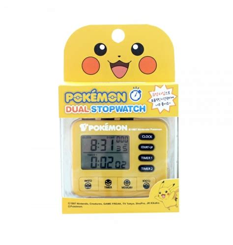 [마롱패션]me 포켓 몬 듀얼 스톱워치 색상 랜덤 마롱패션 티몬