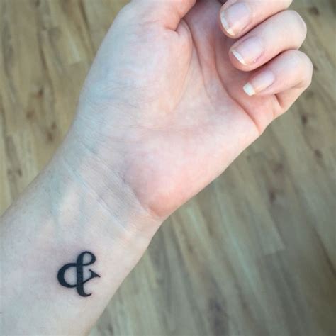 Ampersand Tattoo A Symbol Of Being A Part Of Something Its Me And😊