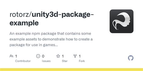 Github Rotorzunity3d Package Example An Example Npm Package That