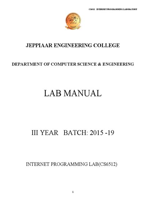 Ip Lab Manual Descargar Gratis Pdf World Wide Web Internet And Web