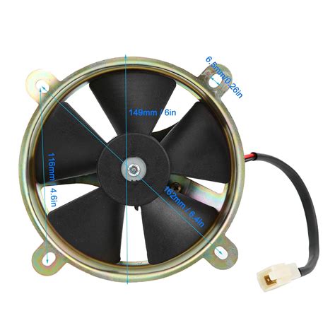 Aqxreight Ventilador De Refrigeración De Radiador De 12 V Ventilador Eléctrico De