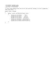 Triangle Java Filename Triangle Java Writen By Rachael Dupre