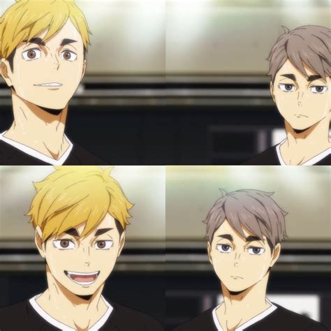 Miya Atsumu Osamu Look At The Expression Difference Haikyuu