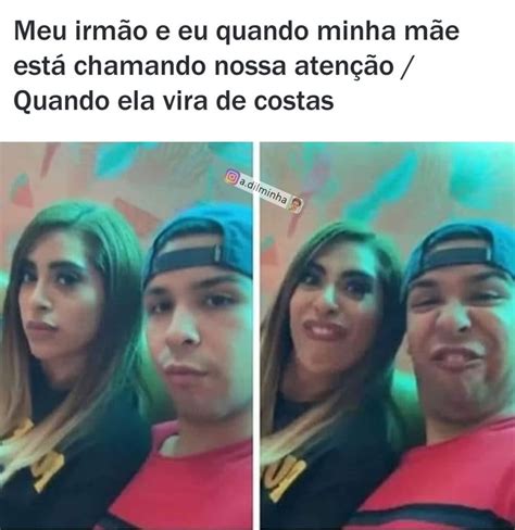 Meu Irmão E Eu Quando Minha Mãe Está Chamando Nossa Atenção Quando