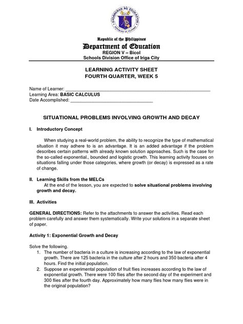 Basic Calculus Q4 W5 Pdf