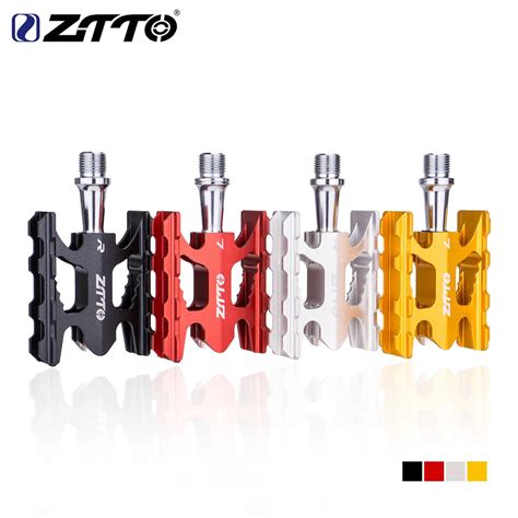 Ztto Mtb 자전거 초경량 페달 알루미늄 합금 로드 바이크 페달 Du 부싱 베어링 자전거 미끄럼 방지 못 자전거 부품